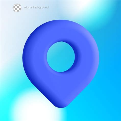Premium Psd 3d Pin Location Icon
