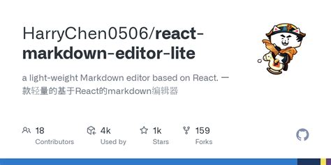 React Markdown Editor Litereadmemd At Master · Harrychen0506react