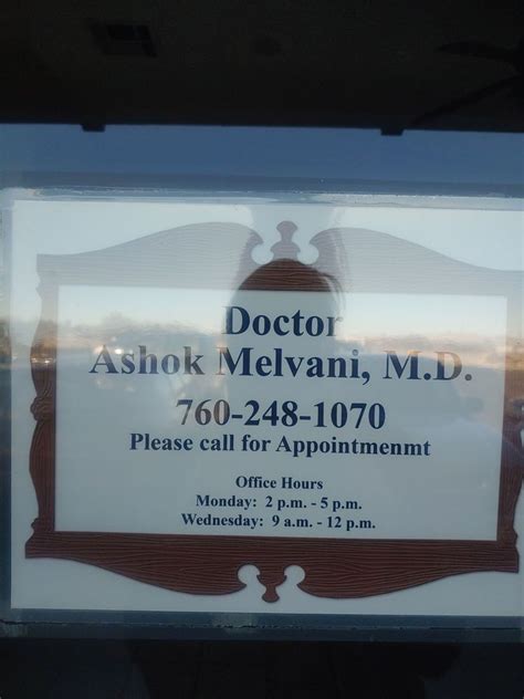 Ashok Melvani Md Updated December 2025 32111 State Highway 18