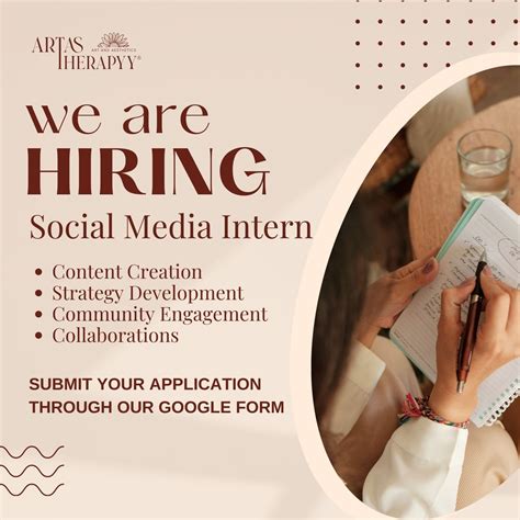 Jasleen Kaur On Linkedin Artastherapyy® Is Hiring A Social Media Intern Reach Out To Amanpreet