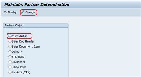 Setup Partner Determination Procedure In Sap Sd