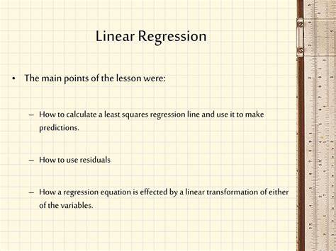 Ppt Mastering Linear Regression Analysis Theory And Practice