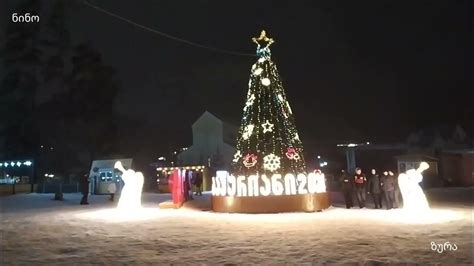ბაკურიანის ცენტრალური პარკი Bakuriani Central Park Центральный парк Бакуриани 12 01 2024
