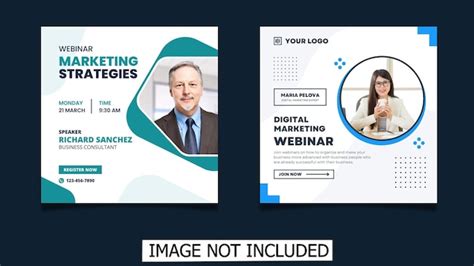 Premium Vector Social Media Online Course Template