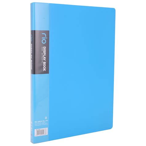 Hardcover File Display Book A4 30pg Assorted Colours Deli