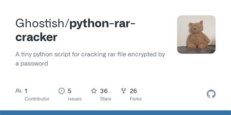 Github Ghostishpython Rar Cracker A Tiny Python Script For Cracking Rar File Encrypted By A