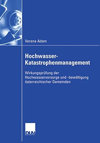Hochwasser Katastrophenmanagement By Verena Adam World Of Books