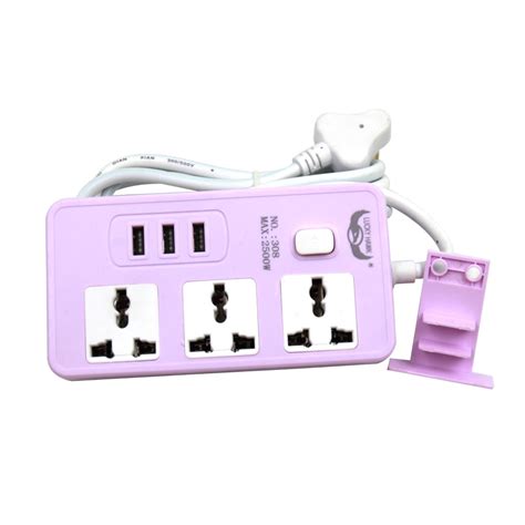 Trailing Socket Usb Power Extension Usb Charger Port 3x2 Usb Adapter And Universal Power Socket