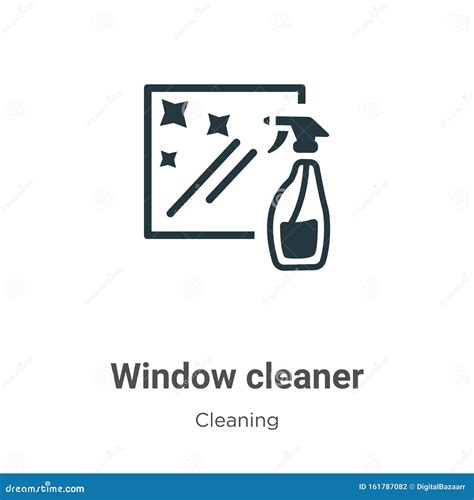 Window Cleaner Vector Icon On White Background Flat Vector Window Cleaner Icon Symbol Sign From