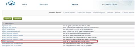 Reporting Agent Login Logout