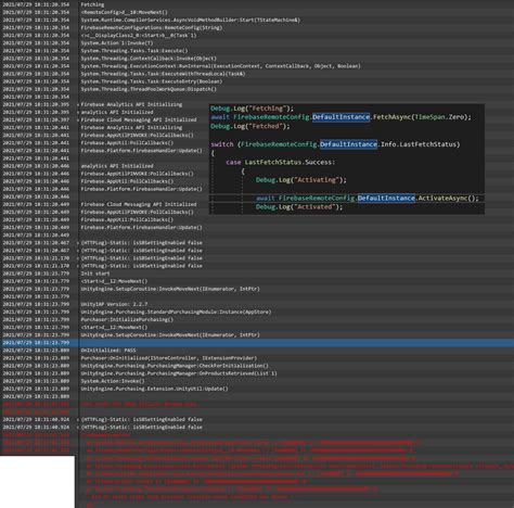 [bug] firebaseremoteconfigurations crash · issue 1082 · firebase quickstart unity · github