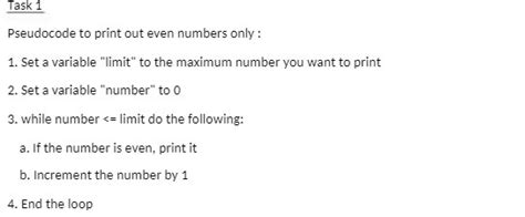 Pseudocode For Loop Pseudocode Blocks