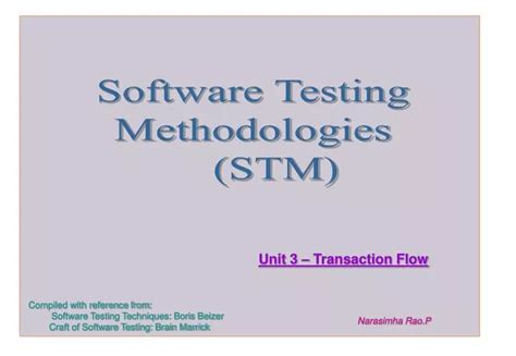 Ppt Software Testing Methodologies Stm Powerpoint Presentation