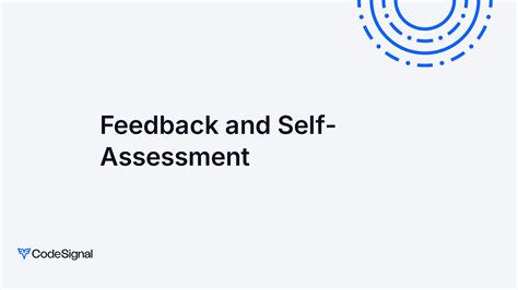 Feedback And Self Assessment Codesignal Learn