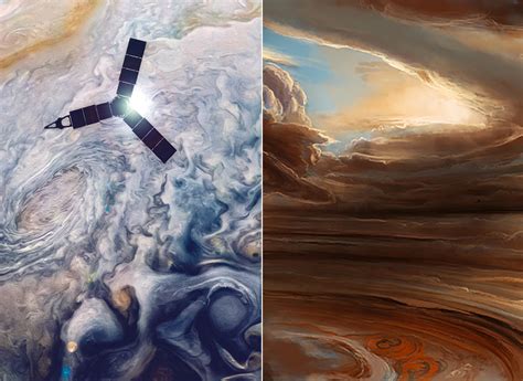 Nasa Juno Spacecraft Captures Footage Of Jupiters Clouds During A Flyby Techeblog