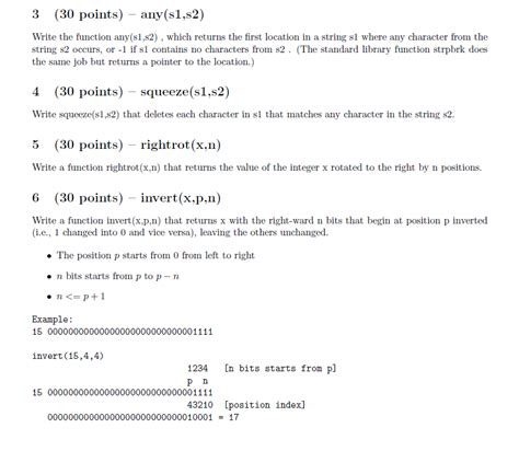 Solved Points Any S S Write The Function Chegg
