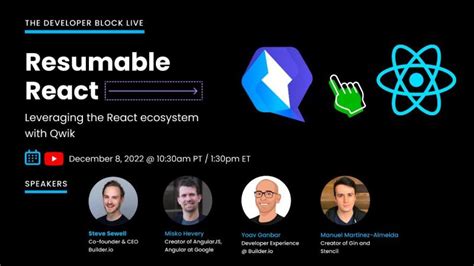 Steve Sewell En Linkedin Resumable React Leveraging The React