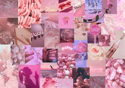 Pink Aesthetic Wallpaper Collage