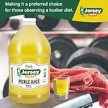 Jersey Pickles Kosher Dill Pickle Juice 128 Oz Gallon Size