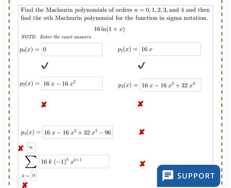 Solved Find The Maclaurin Polynomials Of Orders N Chegg Com