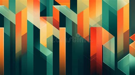 Generative Ai An Abstract Background Image That Incorporates Geometric Shapes Stock
