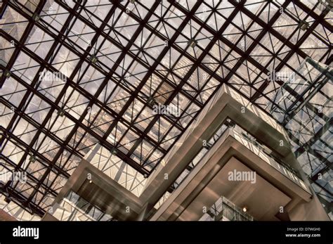 Grid In A Building Stock Photo Alamy