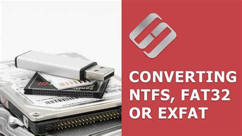 Converting Ntfs Fat32 Or Exfat Usb Flash Drive External Drive Without Losing Data ⚕️🖴📁 Youtube