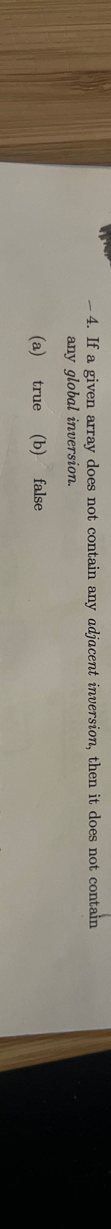 Solved 4 ﻿if A Given Array Does Not Contain Any Adjacent