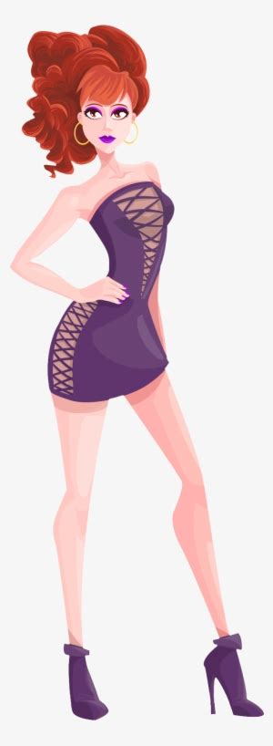 Sexy Girl Vector Png Transparent Image Cocktail Dress Transparent PNG 250x626 Free