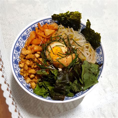 봄향기 가득 달래 계란장 두부 비빔밥