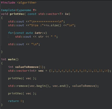 Std Vector Delete All Elements