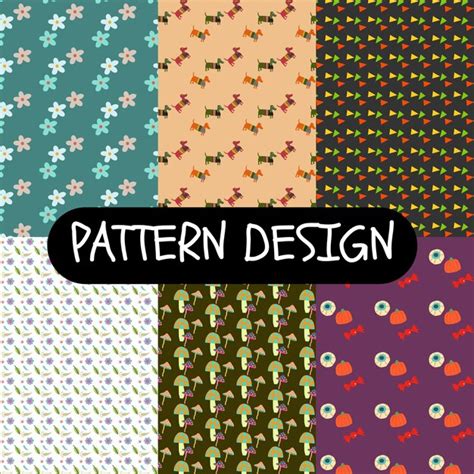 Premium Vector Different Vector Seamless Patterns Tiling Endless Texture Can Be Used For