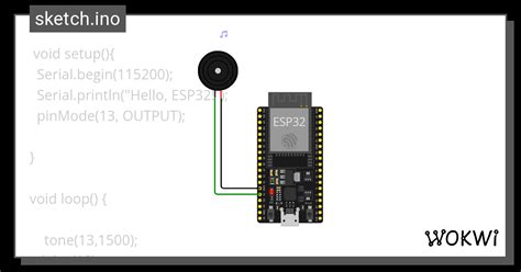 Buzzer Wokwi Esp32 Stm32 Arduino Simulator Buzzer Wokwi Esp32 Stm32 Arduino Simulator