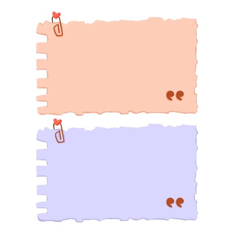 Premium Psd Cute Sticky Note Blank Quotes Decorative Bullet Journal