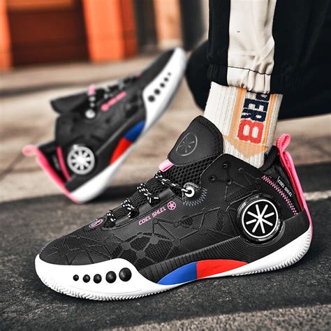 Mens Basketball Shoes Breathable Men Sports Shoes High Quality Black