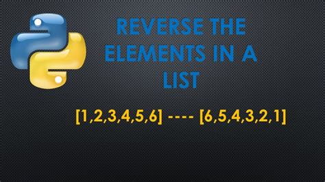 How To Reverse A List In Python Learn Python Python List Example