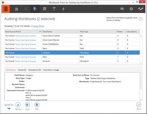 Weve Improved Data Source Audit In Workbook Tools For Tableau