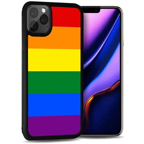 For Iphone 11 Pro Max Back Case Cover Aj12229 Gay Pride Flag Ebay
