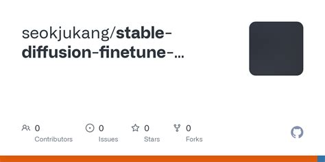 GitHub Seokjukang Stable Diffusion Finetune Dreambooth