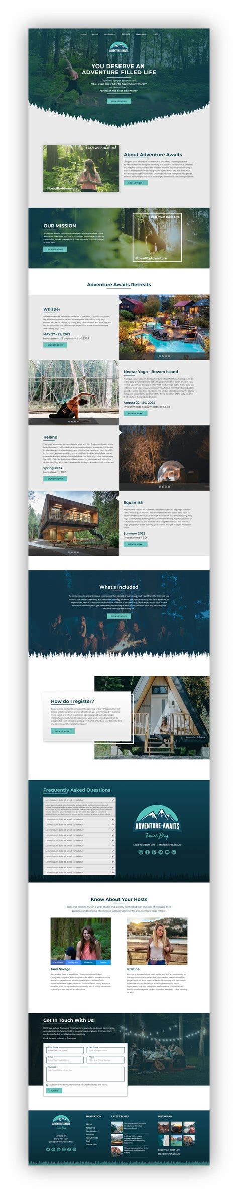 build an adventure based webpage freelancer
