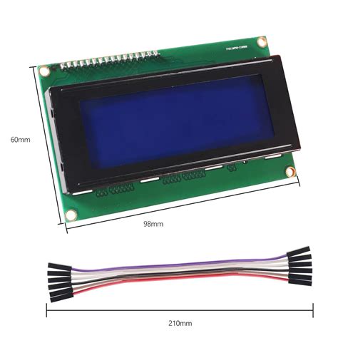 Alinan 3pcs IIC I2C TWI Serial LCD 2004 20X4 Display Blue Screen With IIC I2C Module Interface