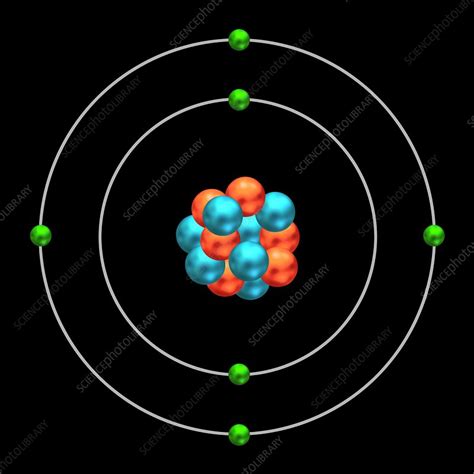 Carbon 13 Atomic Structure Stock Image C0475349 Science Photo