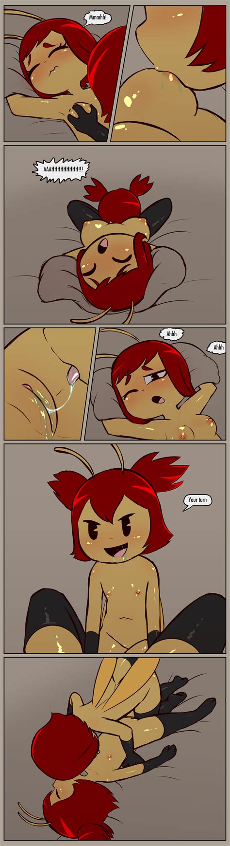 Rule 34 Absurd Res Antennae Anatomy Anthro Arthropod Blush Bodily Fluids Breast Play Breasts