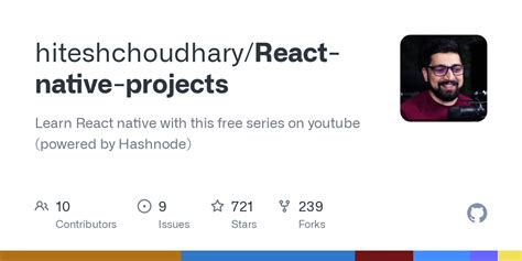 Github Hiteshchoudharyreact Native Projects Learn React Native With This Free Series On