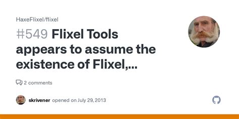 Flixel Tools Appears To Assume The Existence Of Flixel Errors If Not