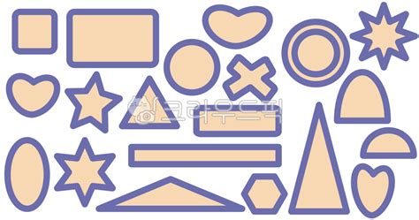 도형 세모 네모 동그라미 별 사진이미지일러스트캘리그라피 오늘도일러스트작가