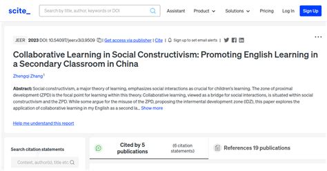 Collaborative Learning In Social Constructivism Promoting English Learning In A Secondary