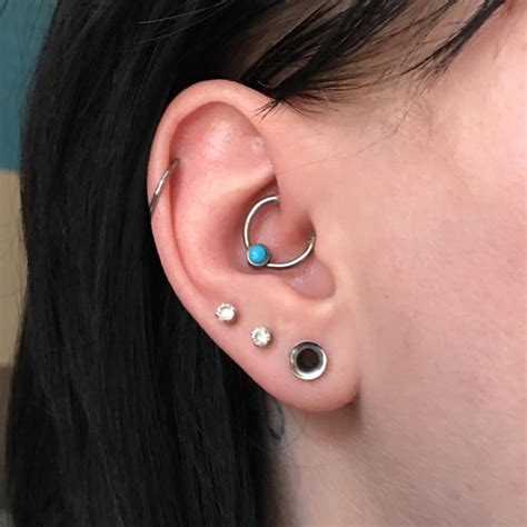 Best 13 Ear Piercings Tragus Helix Outer Conch Cartilage Conch Hoop