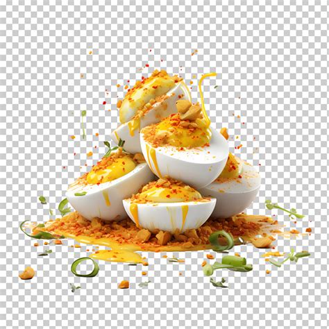 Deviled Egg Day Delicious Deviled Eggs With Garnish Png Clipart