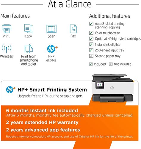 Hp Officejet Pro E Wireless Color All In One Printer With Bonus Months Instant Ink